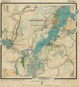 Karte: Kronsgarten 1853 – Chortitza